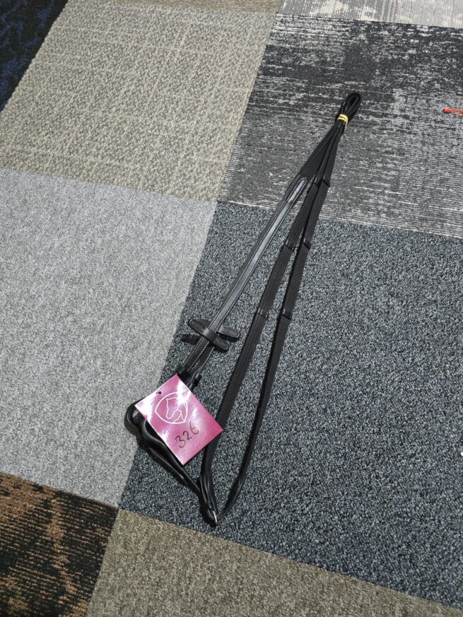 #326 - EDIX jumpreins 280cm black - EDIX Saddles